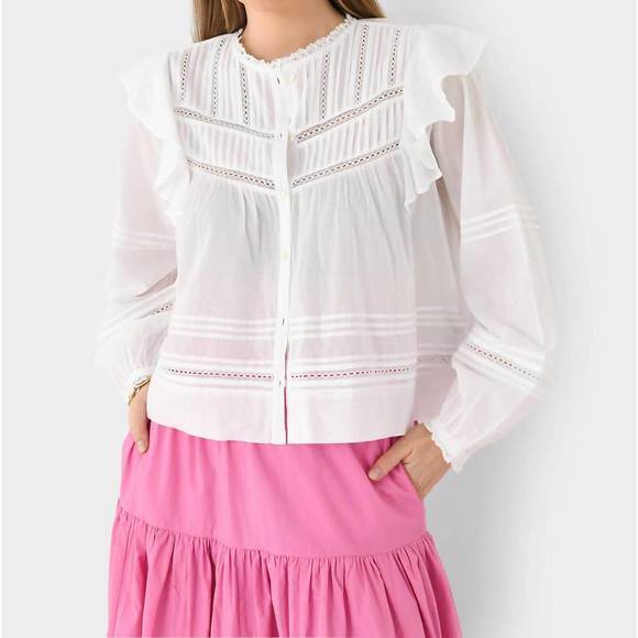 Skall Studio | Tops | New Skall Studio Courtesy Top In Optic White ...